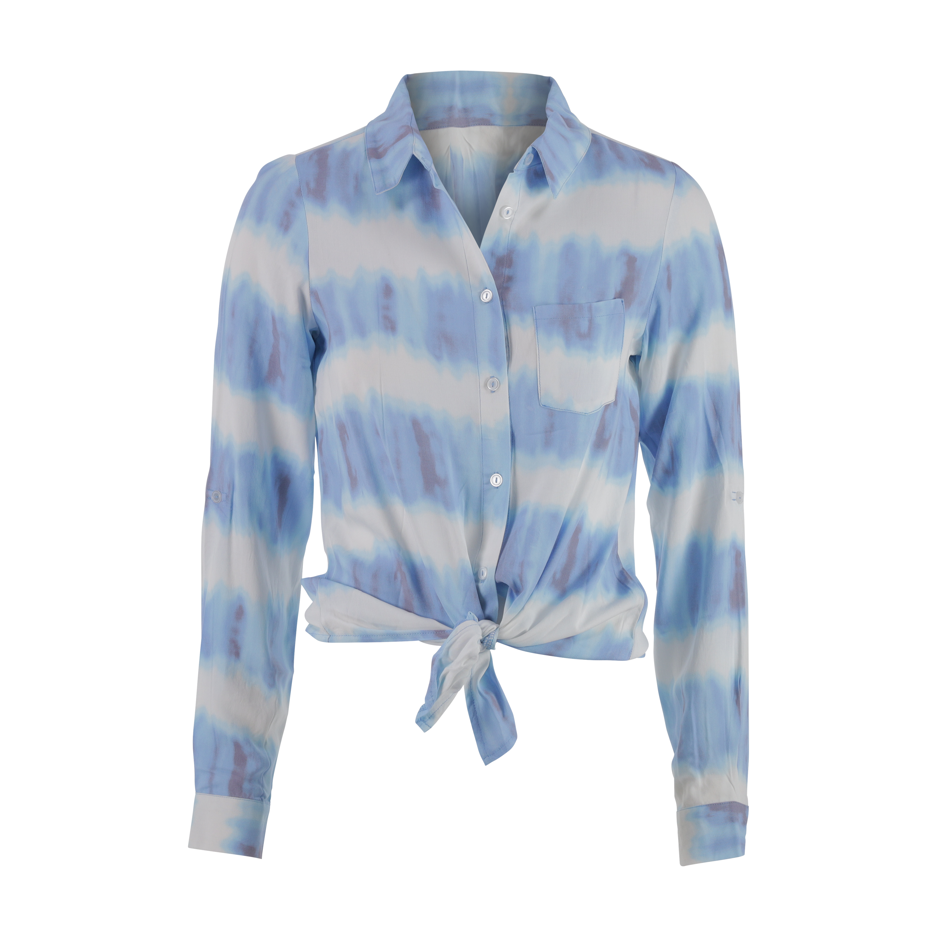 Blusen: Tie Dye Bluse in Blau CHF 7.95 für Frauen | Chicorée