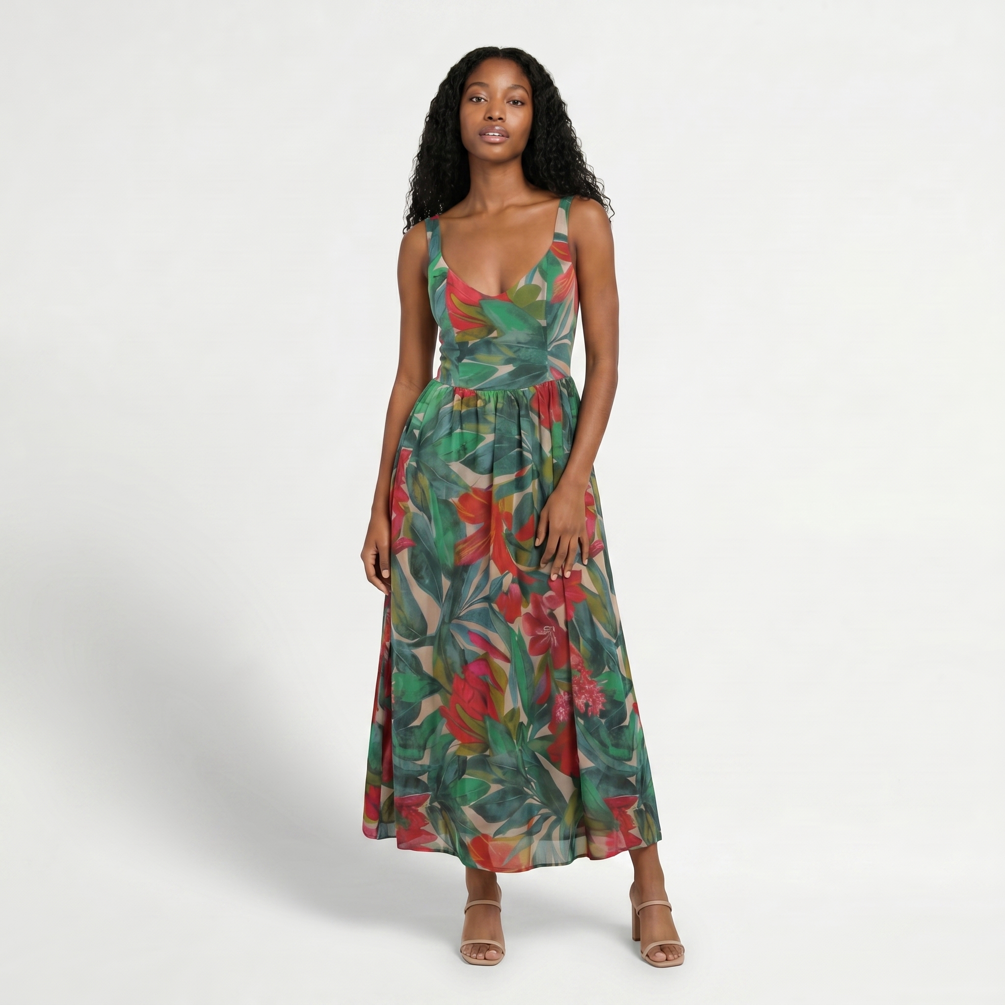 Kleider: Dschungel Kleid in Kiwi CHF 39.95 für Frauen | Chicorée