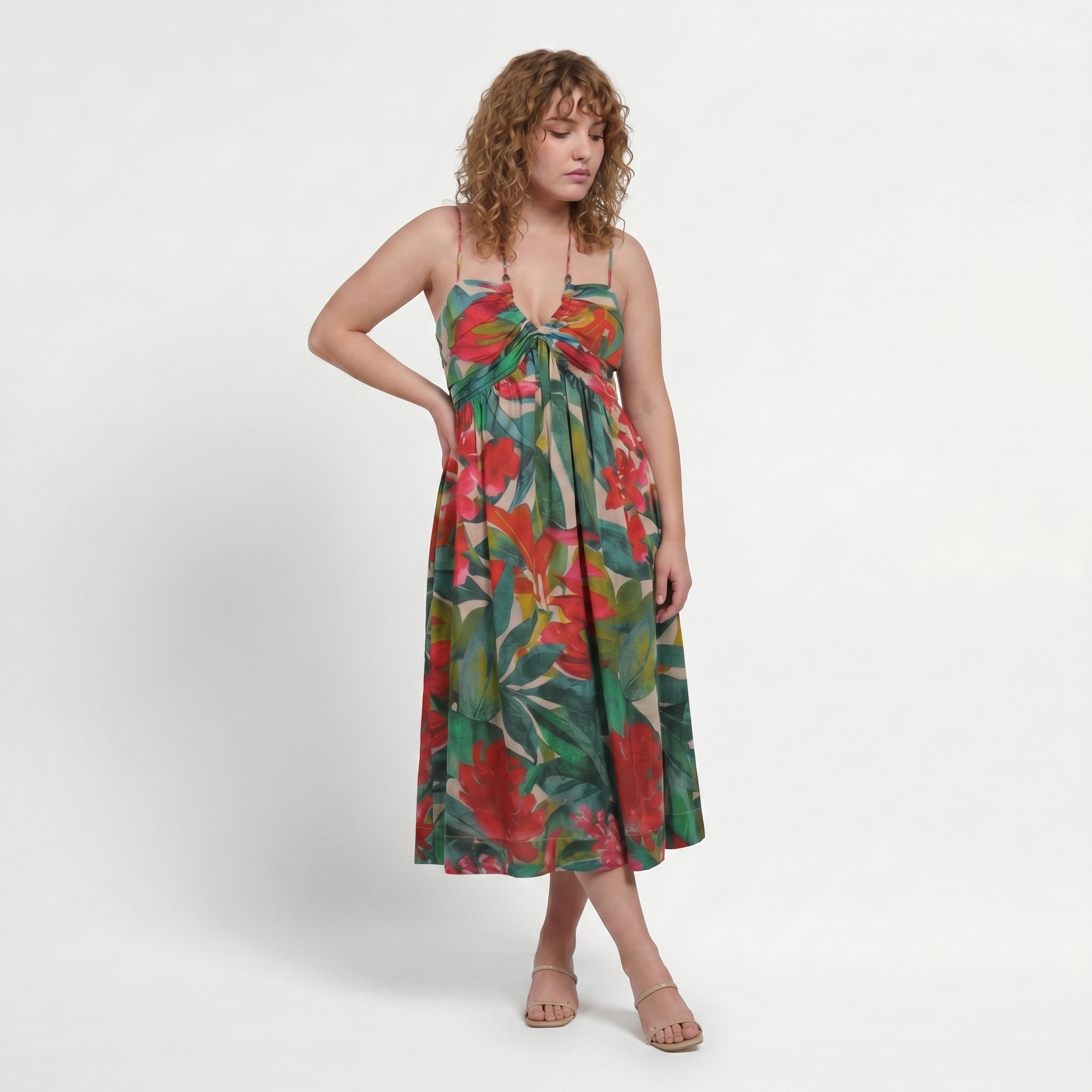 Kleider: Flower Kleid in Kiwi CHF 29.95 für Frauen | Chicorée