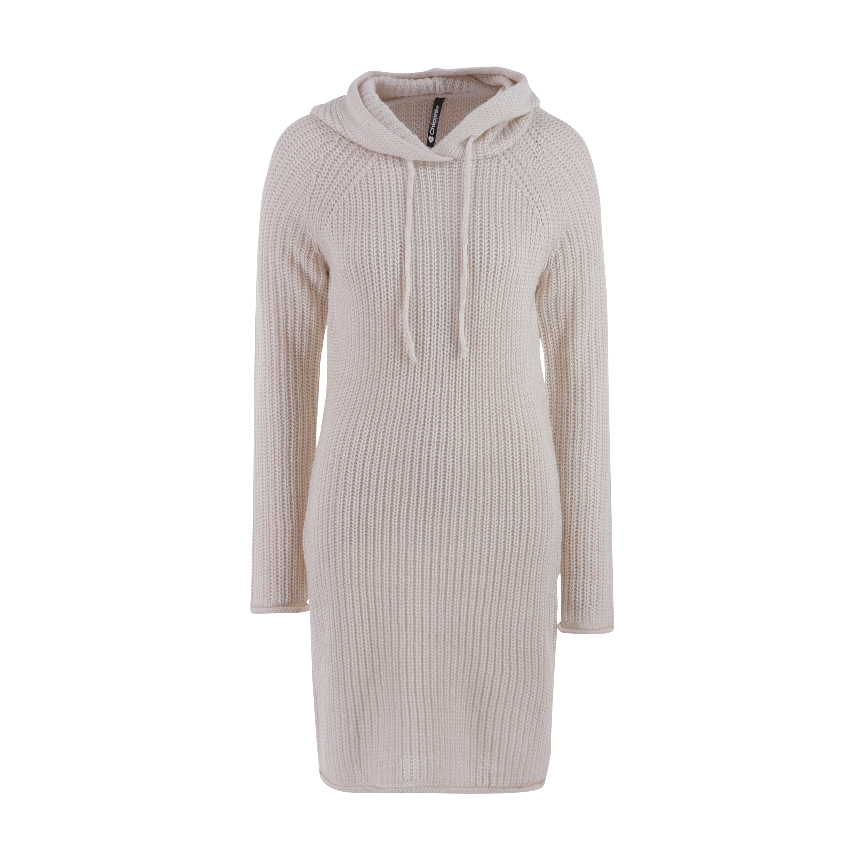 Strick Pullover: Minna Long Hoody in Beige CHF 14.95 für Frauen | Chicorée