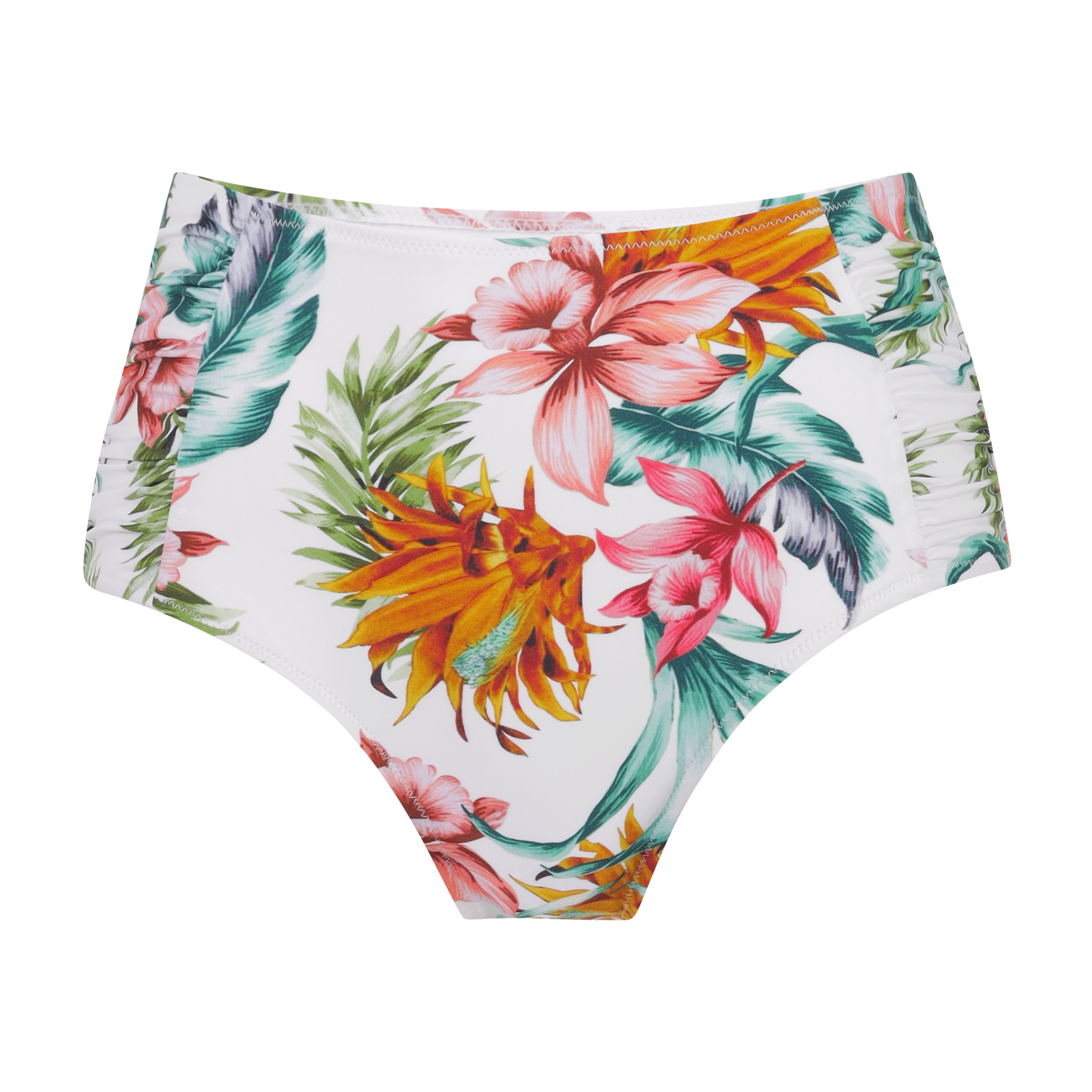 Bademode: Maila High Panties Print in Weiss CHF 5.95 für Frauen | Chicorée